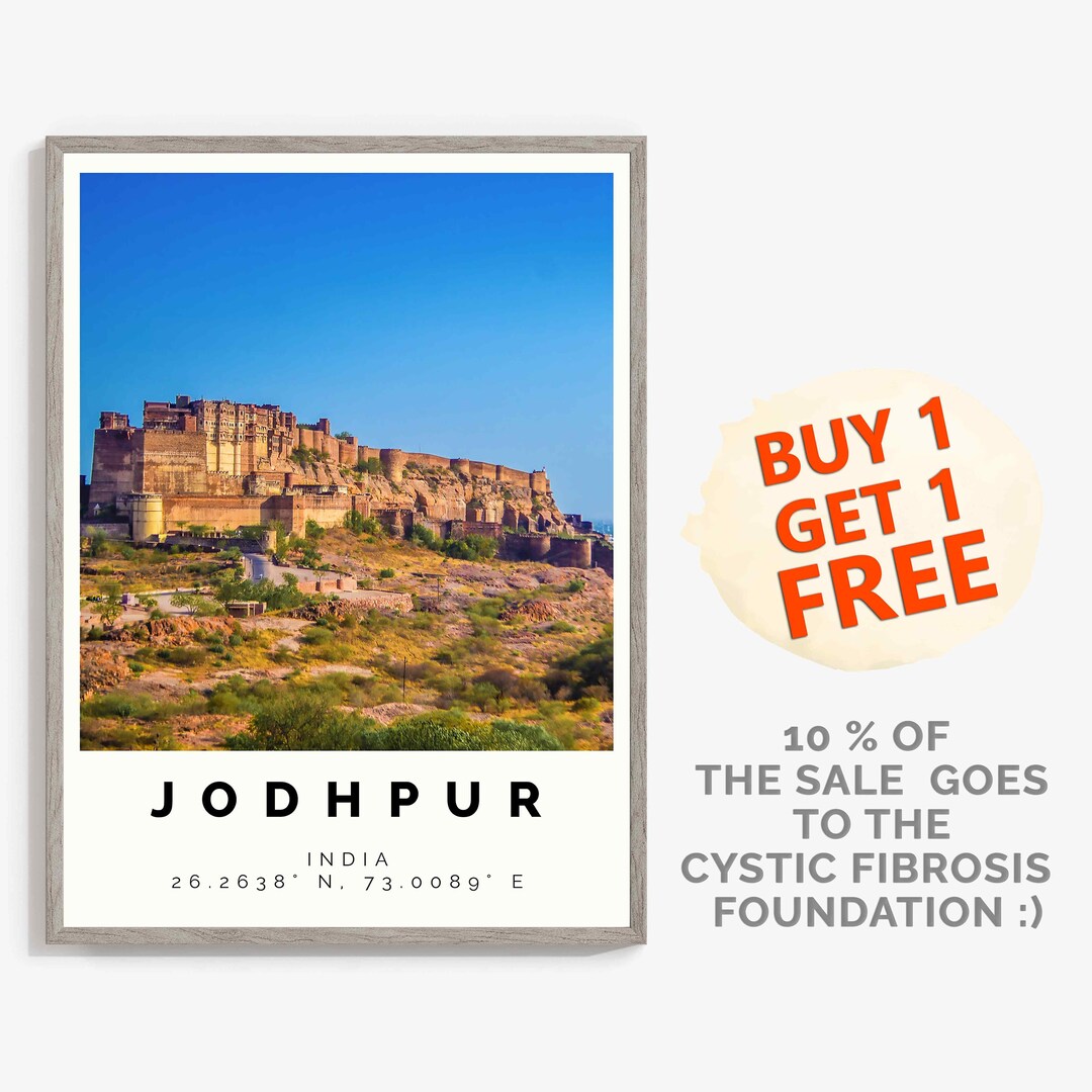 Jodhpur Poster Colorful Print Jodhpur Wall Art Jodhpur Photo - Etsy