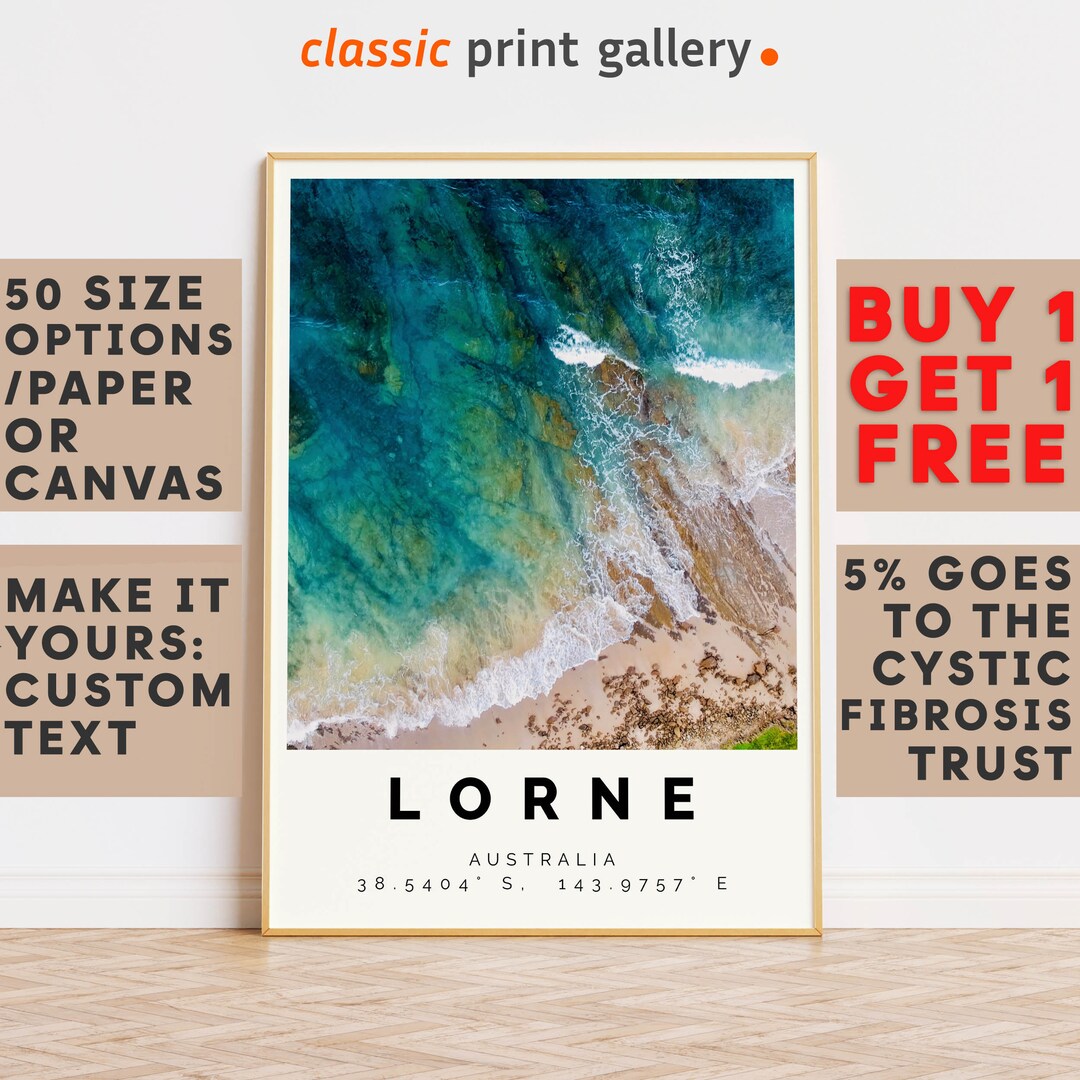 Lorne Poster Colorful Print, Lorne Wall Art, Lorne Photo Decor, Lorne ...