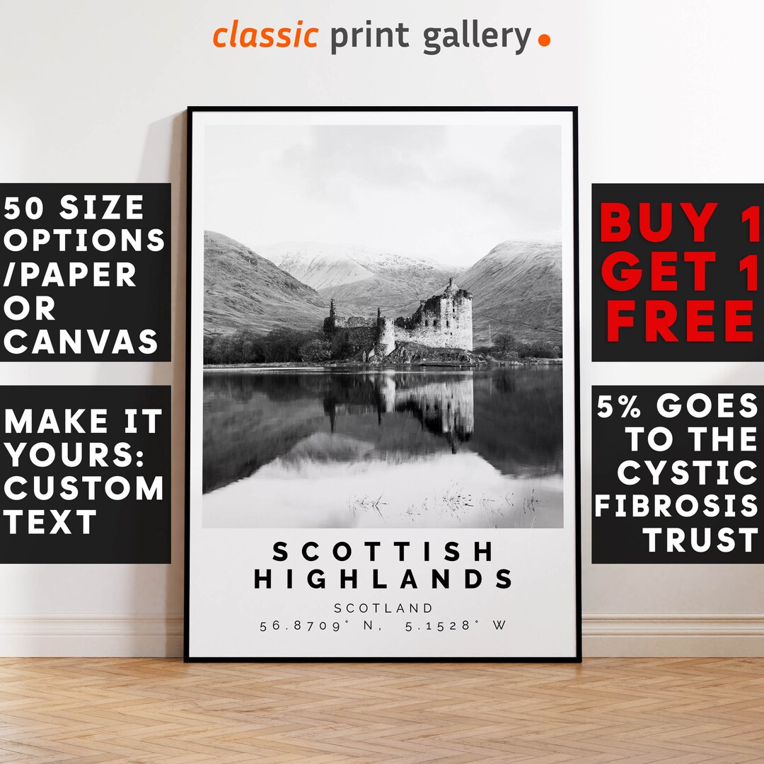 Scottish Highlands Poster,scottish Highlands Print,scottish Highlands ...