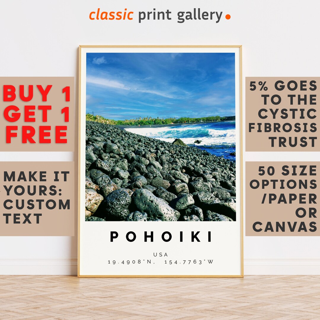 Surf Gift,pohoiki Print,pohoiki Wall Art,pohoiki Colorful Poster,beach ...