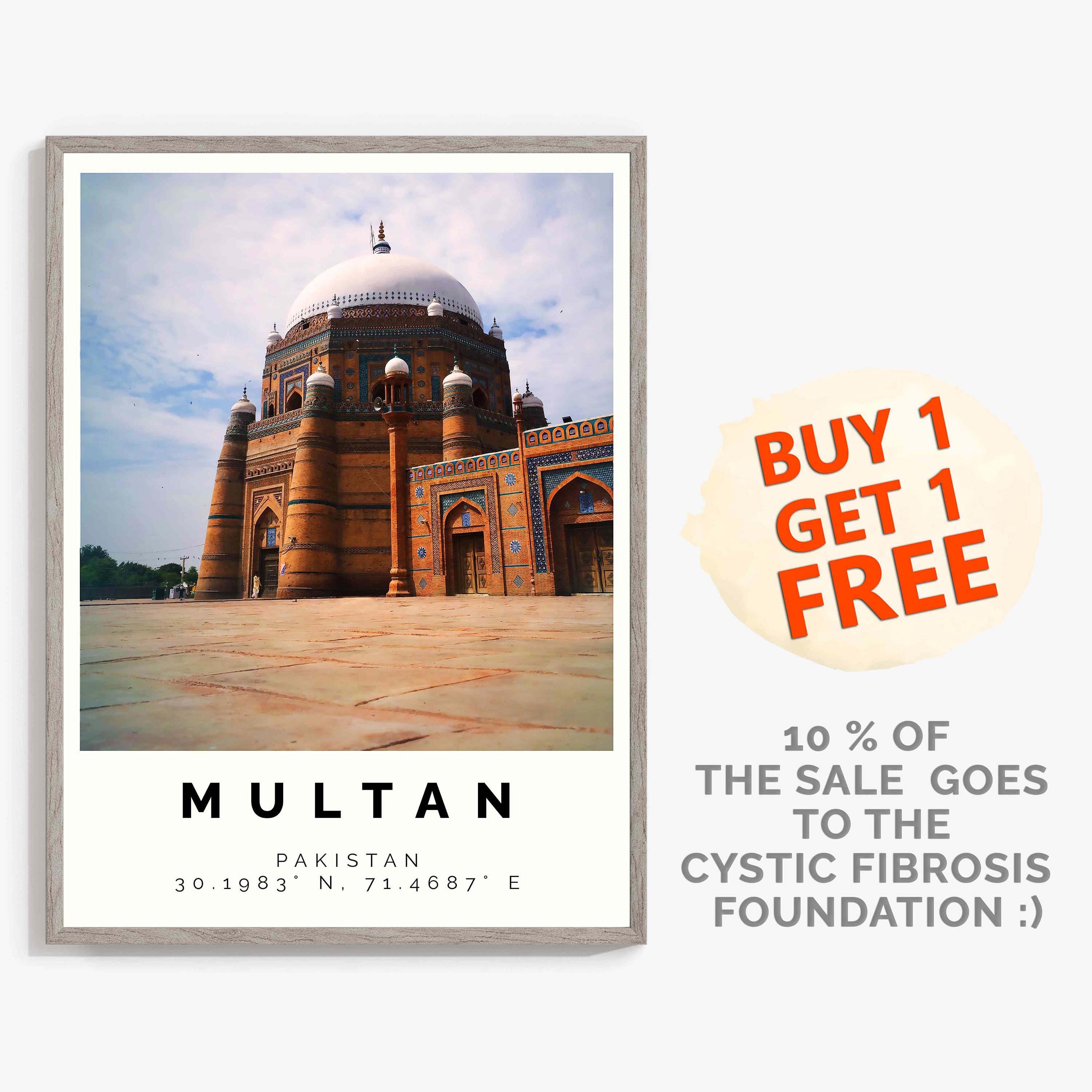 Multan Poster Colorful Print Multan Wall Art Multan Photo - Etsy