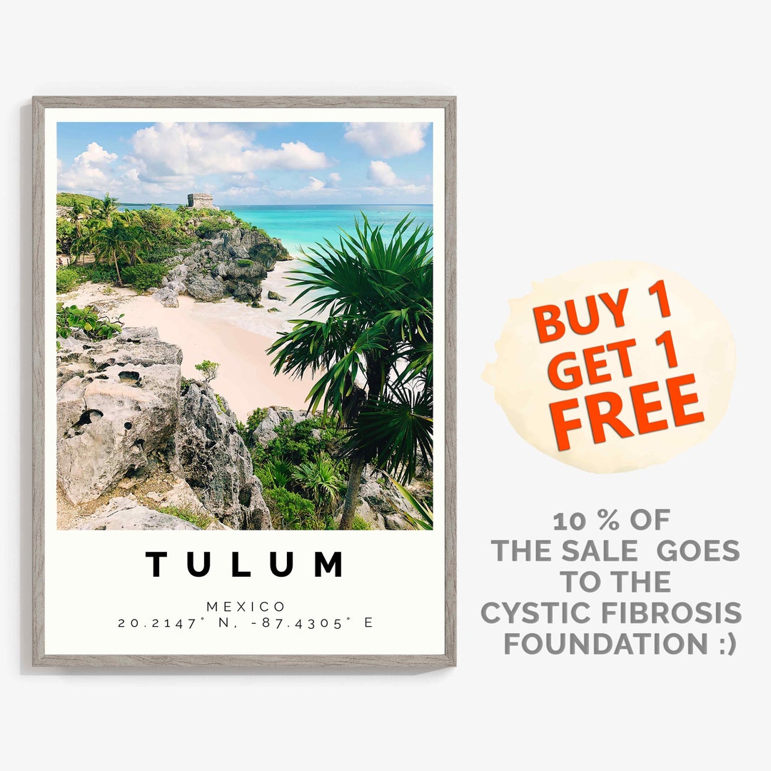 Tulum Poster Colorful Print Tulum Wall Art Tulum Photo - Etsy