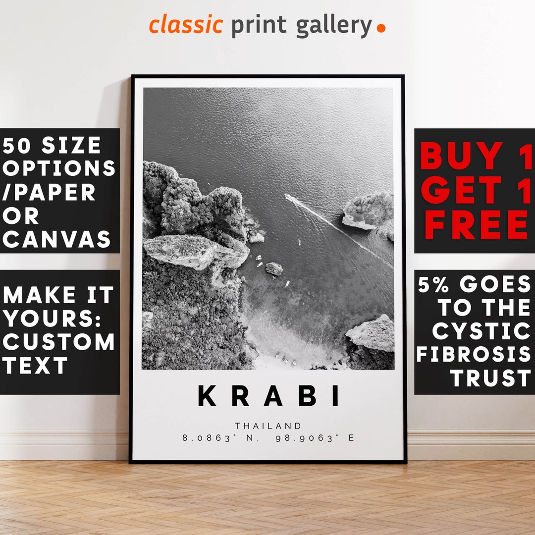 Krabi Poster,krabi Print, Coastal Wall Art, Beach Decor, Tropical Wall ...