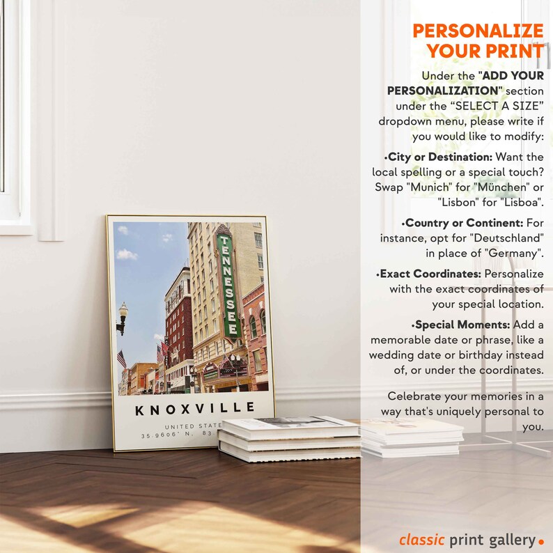 Knoxville Poster Colorful Print, Knoxville Wall Art, Knoxville Photo ...