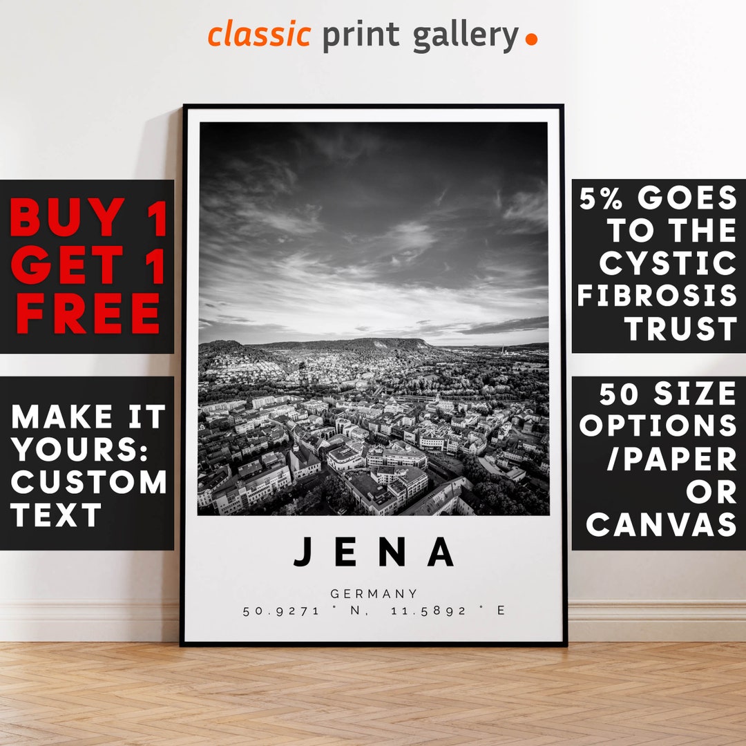 Jena Print,jena Wall Art,jena Black and White Poster,personalized ...