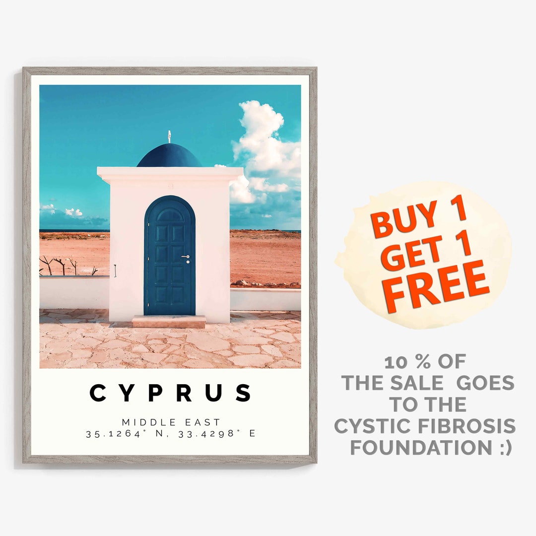 Cyprus Poster Colorful Print Cyprus Wall Art Cyprus Photo - Etsy