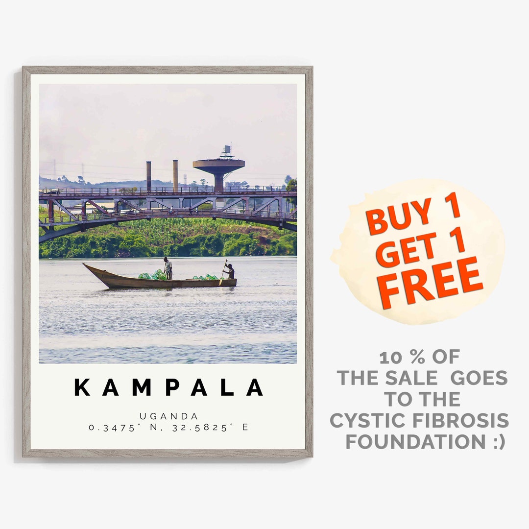 Kampala Poster Colorful Print Kampala Wall Art Kampala Photo - Etsy