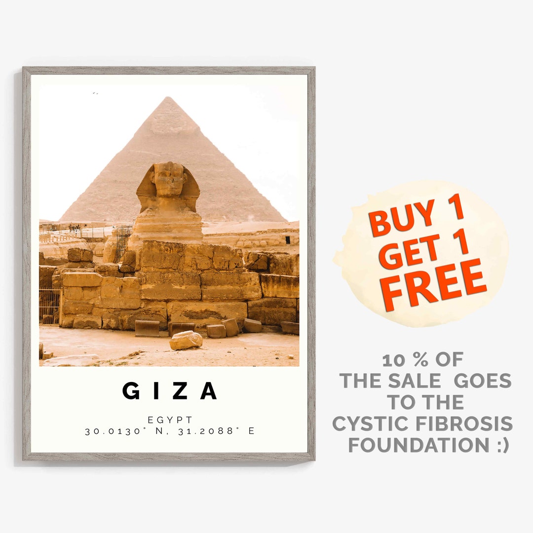 Giza Poster Colorful Print Giza Wall Art Giza Photo Decor - Etsy