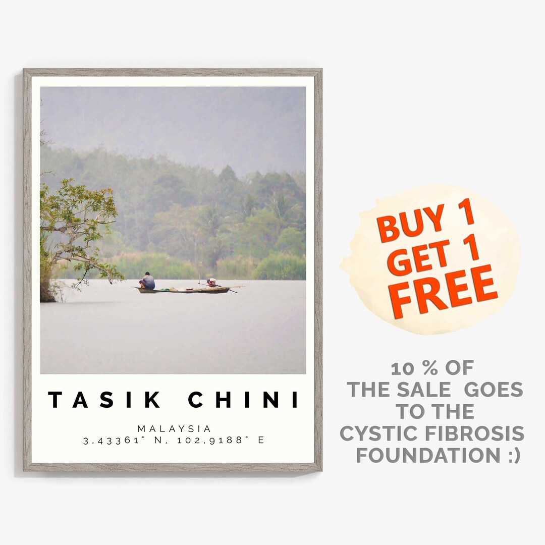 Tasik Chini Poster Colorful Print Tasik Chini Wall Art Tasik - Etsy