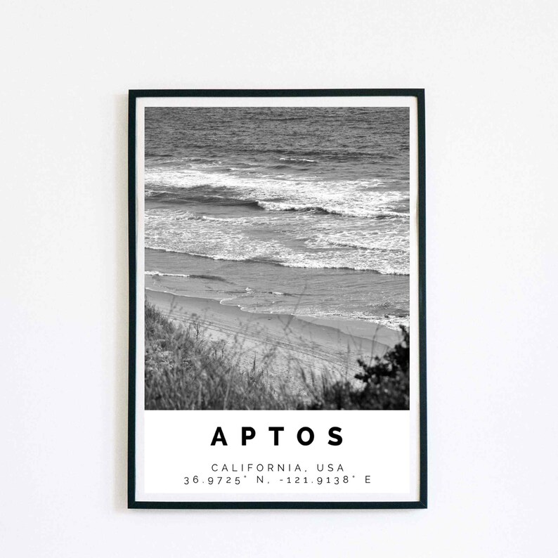 Aptos Poster Aptos Print Aptos Photo Black and White - Etsy