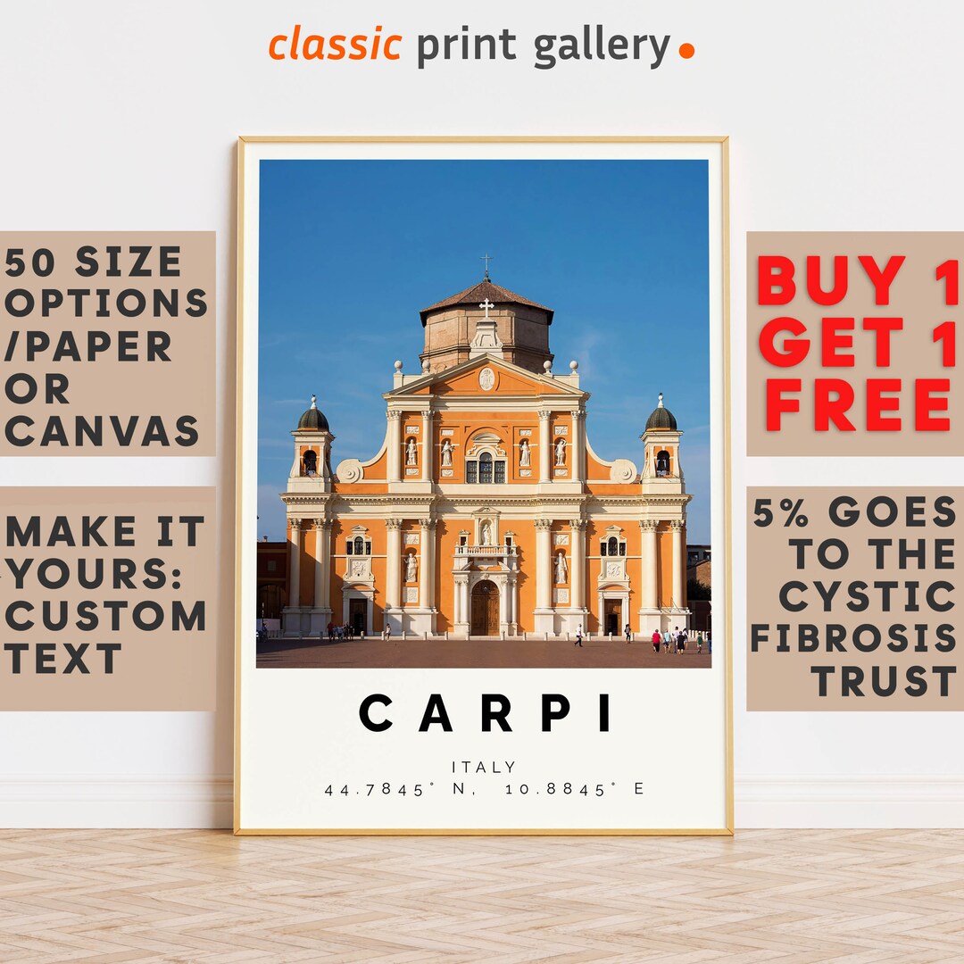 Carpi Poster Colorful Print, Carpi Wall Art, Carpi Photo Decor, Carpi ...