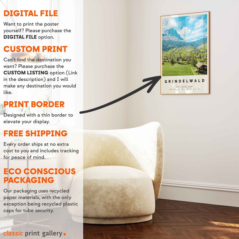 Grindelwald Poster Colorful Print, Grindelwald Wall Art, Grindelwald ...