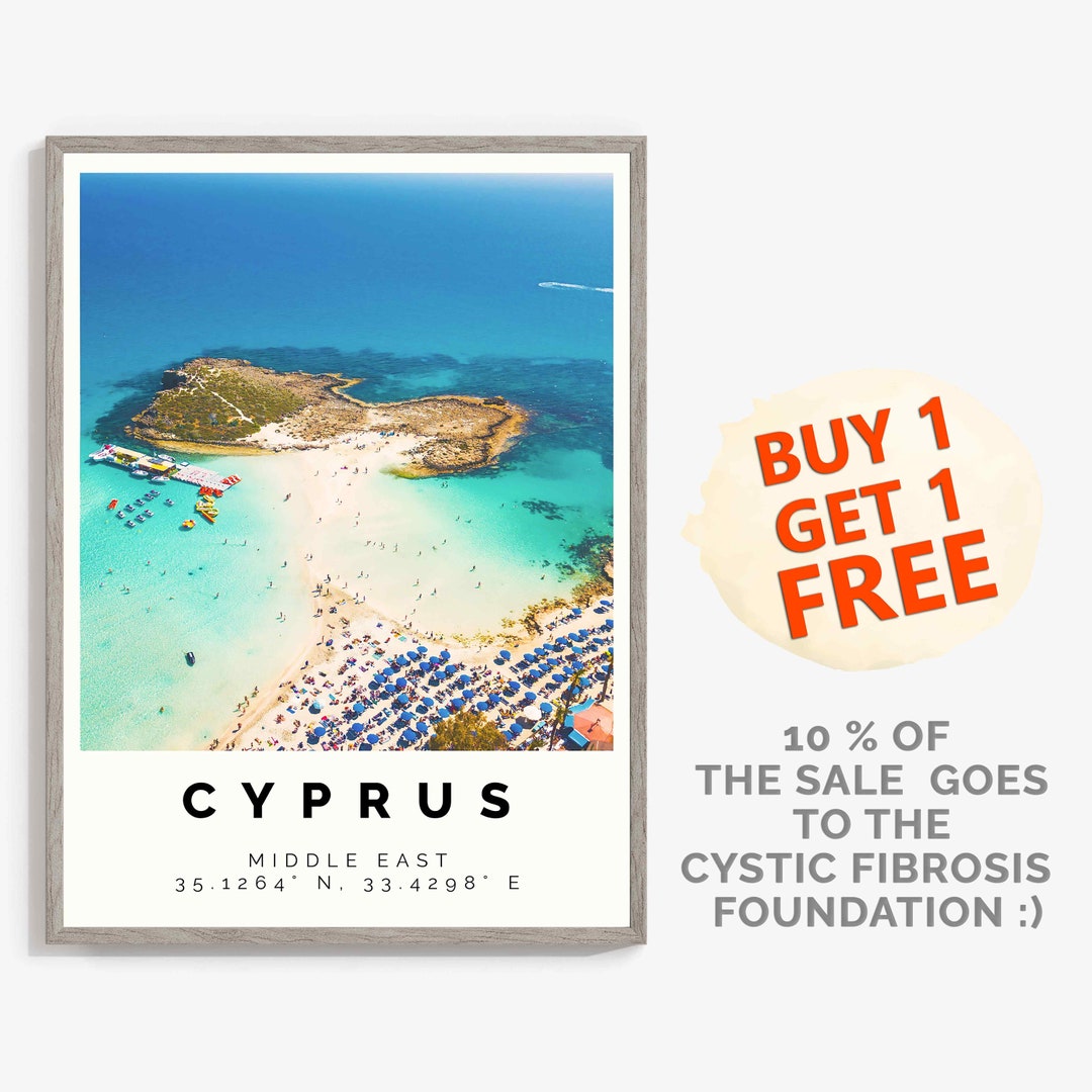Cyprus Poster Colorful Print Cyprus Wall Art Cyprus Photo - Etsy