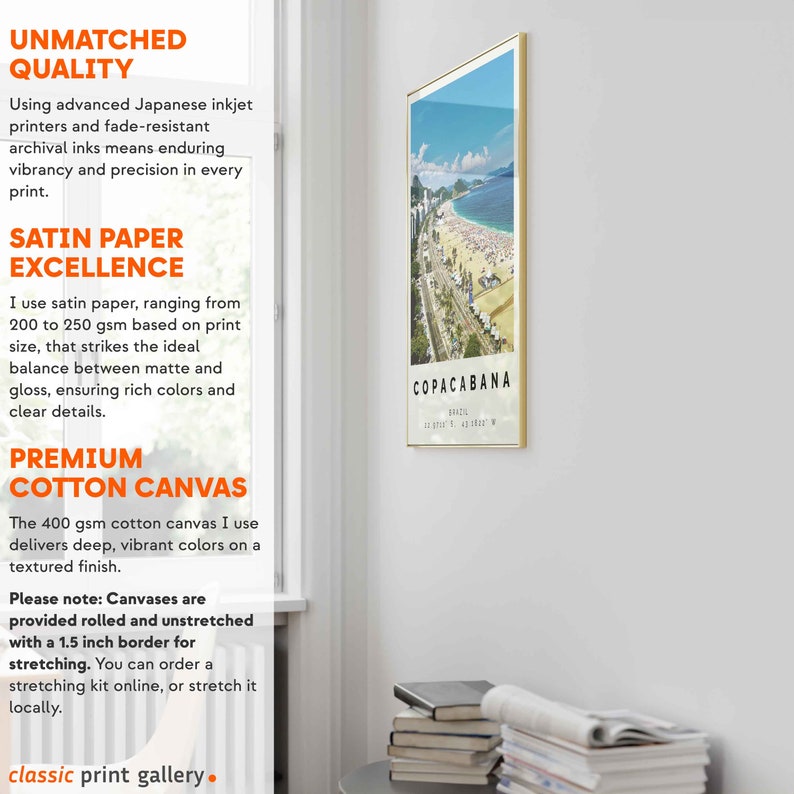 Copacabana Poster Colorful Print, Copacabana Wall Art, Copacabana Photo ...