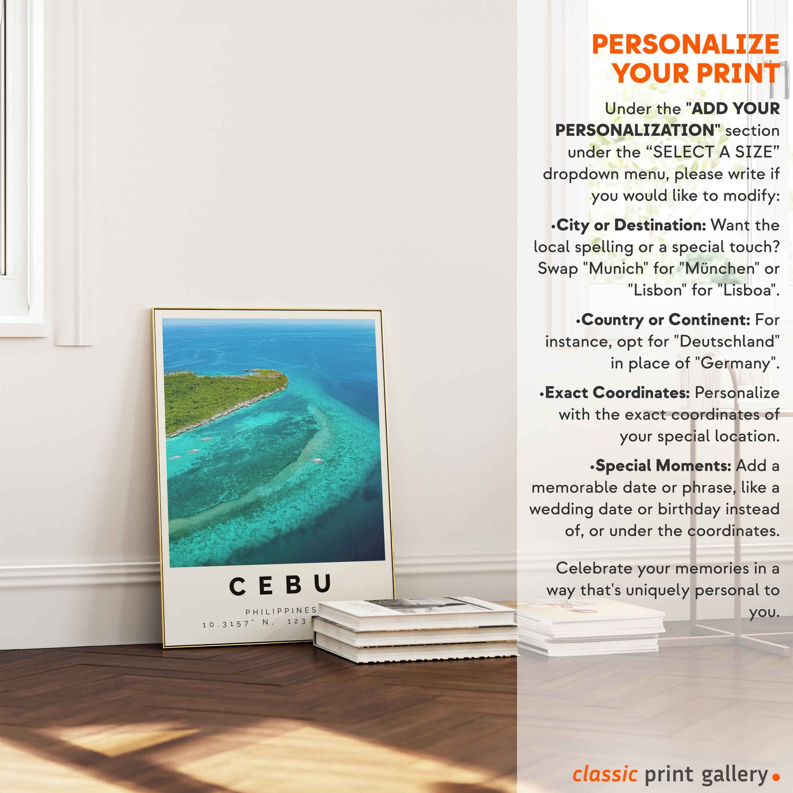 Cebu Poster Colorful Print, Cebu Wall Art, Cebu Photo Decor, Cebu Gift ...