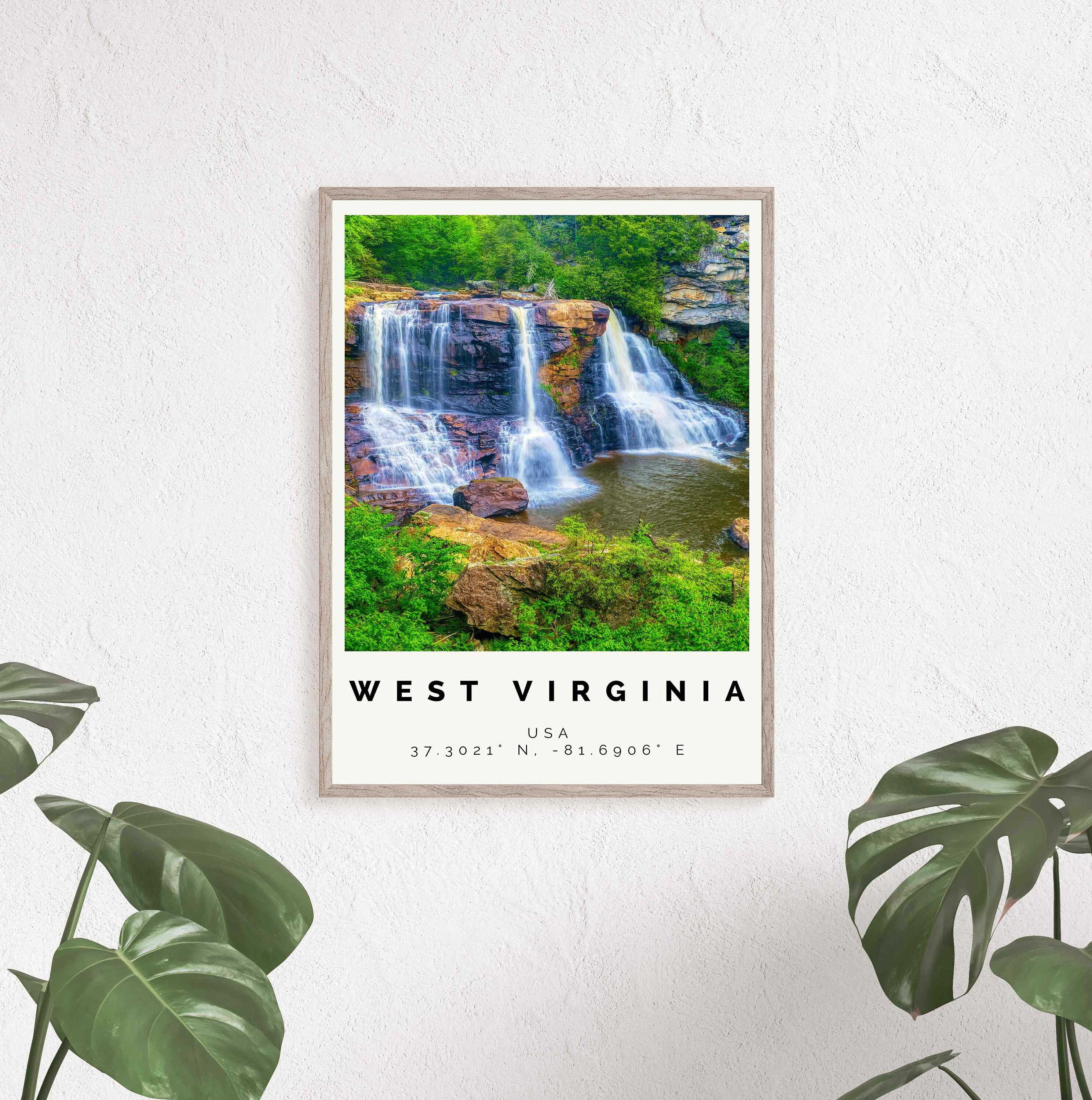 West Virginia Poster Colorful Print West Virginia Wall Art - Etsy