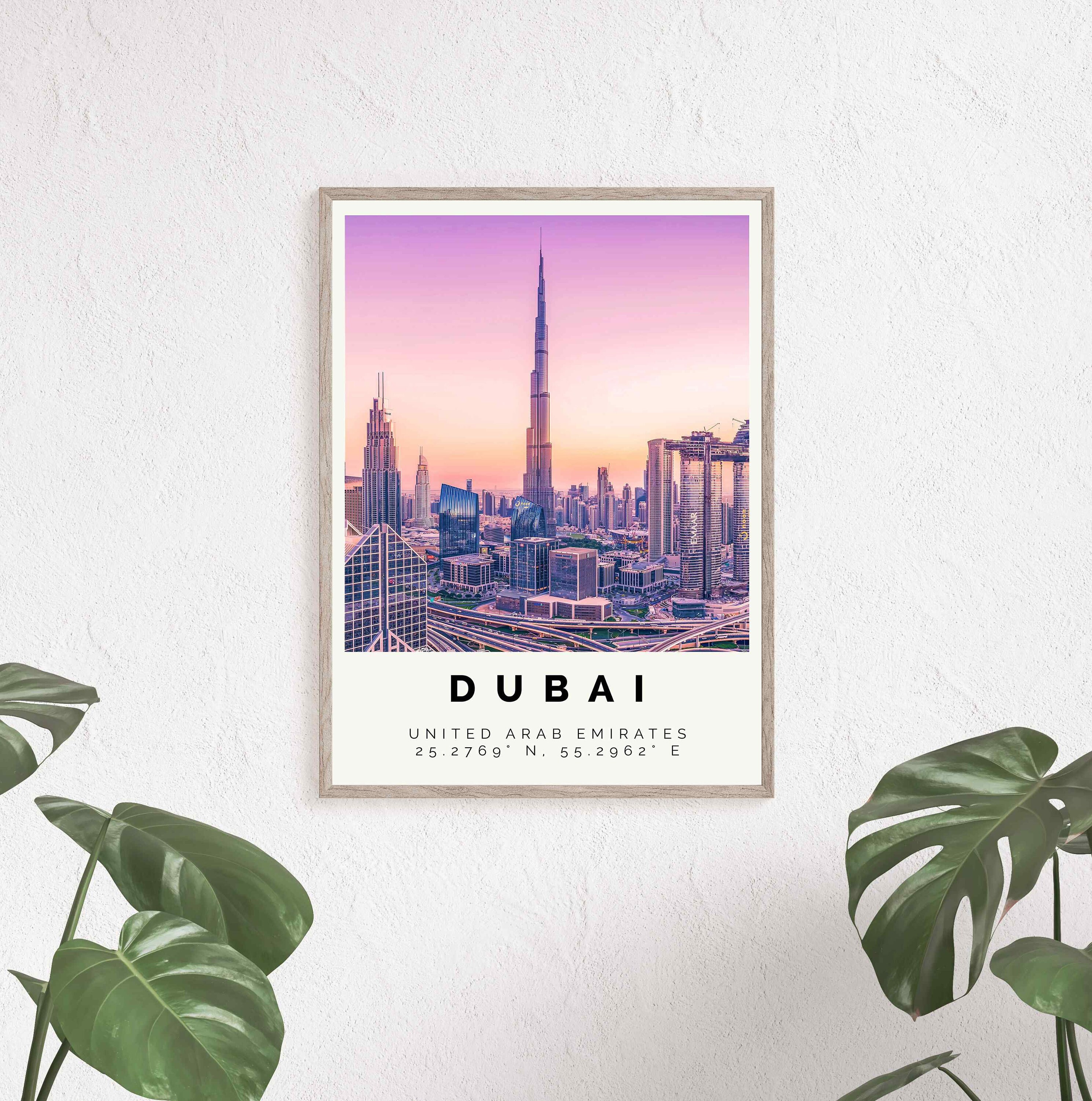 Dubai Poster Colorful Print Dubai Wall Art Dubai Photo - Etsy