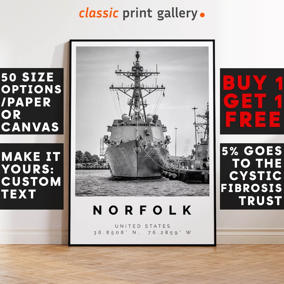 Norfolk Poster Black and White Print, Norfolk Wall Art, Norfolk Travel ...