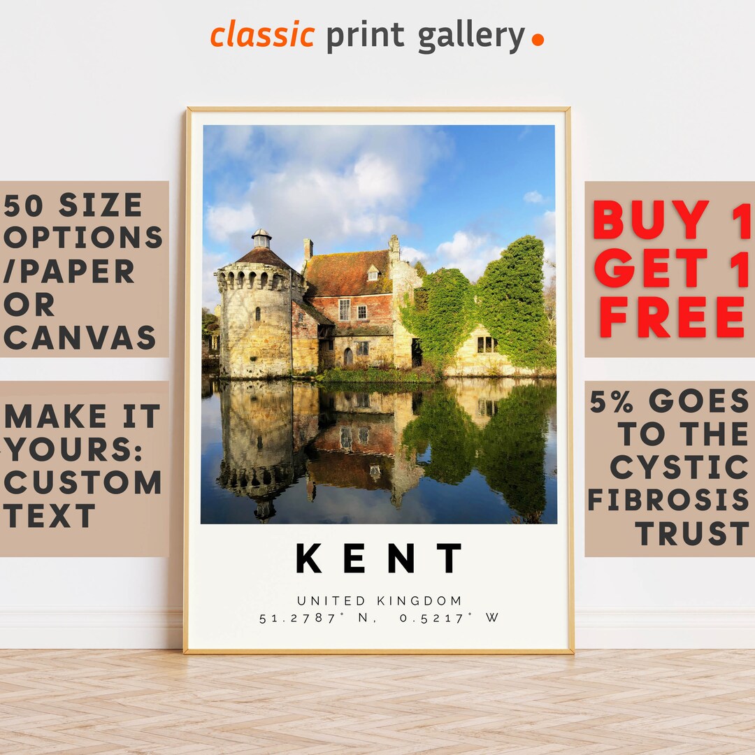 Kent Poster Colorful Print, Kent Wall Art, Kent Photo Decor, Kent Gift ...