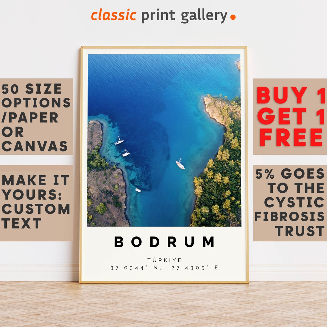 Bodrum. Poster Colorful Print, Bodrum. Wall Art, Bodrum. Photo Decor, Bodrum. Gift Travel Print ...