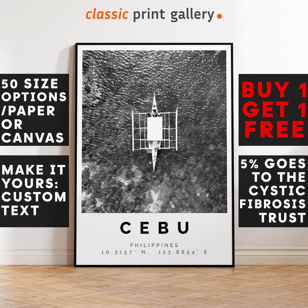 Cebu Poster Print, Cebu Wall Art, Housewarming Gift, Housewarming ...