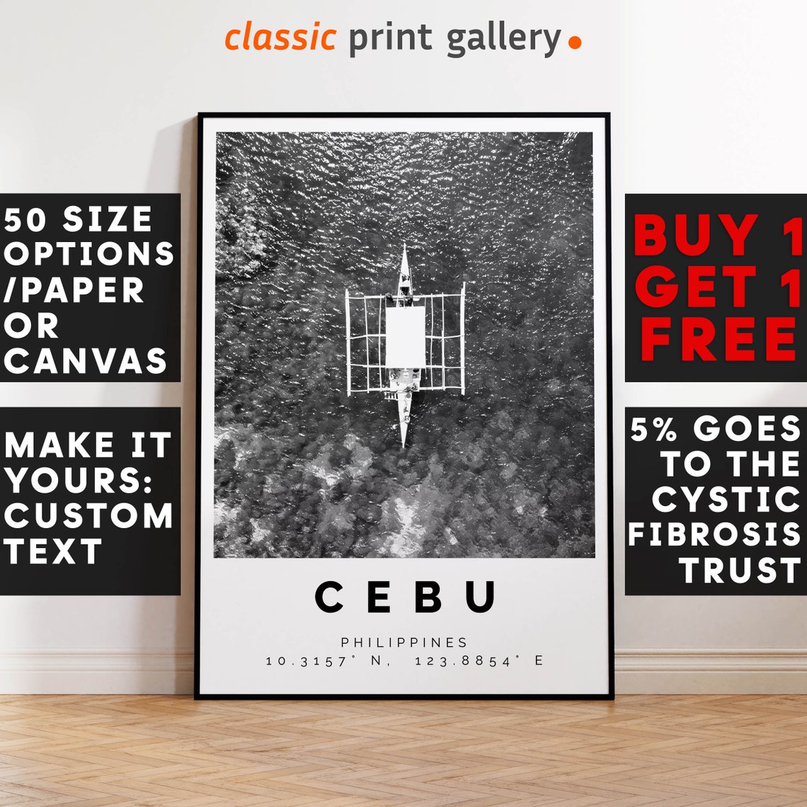 Cebu Poster Print, Cebu Wall Art, Housewarming Gift, Housewarming ...