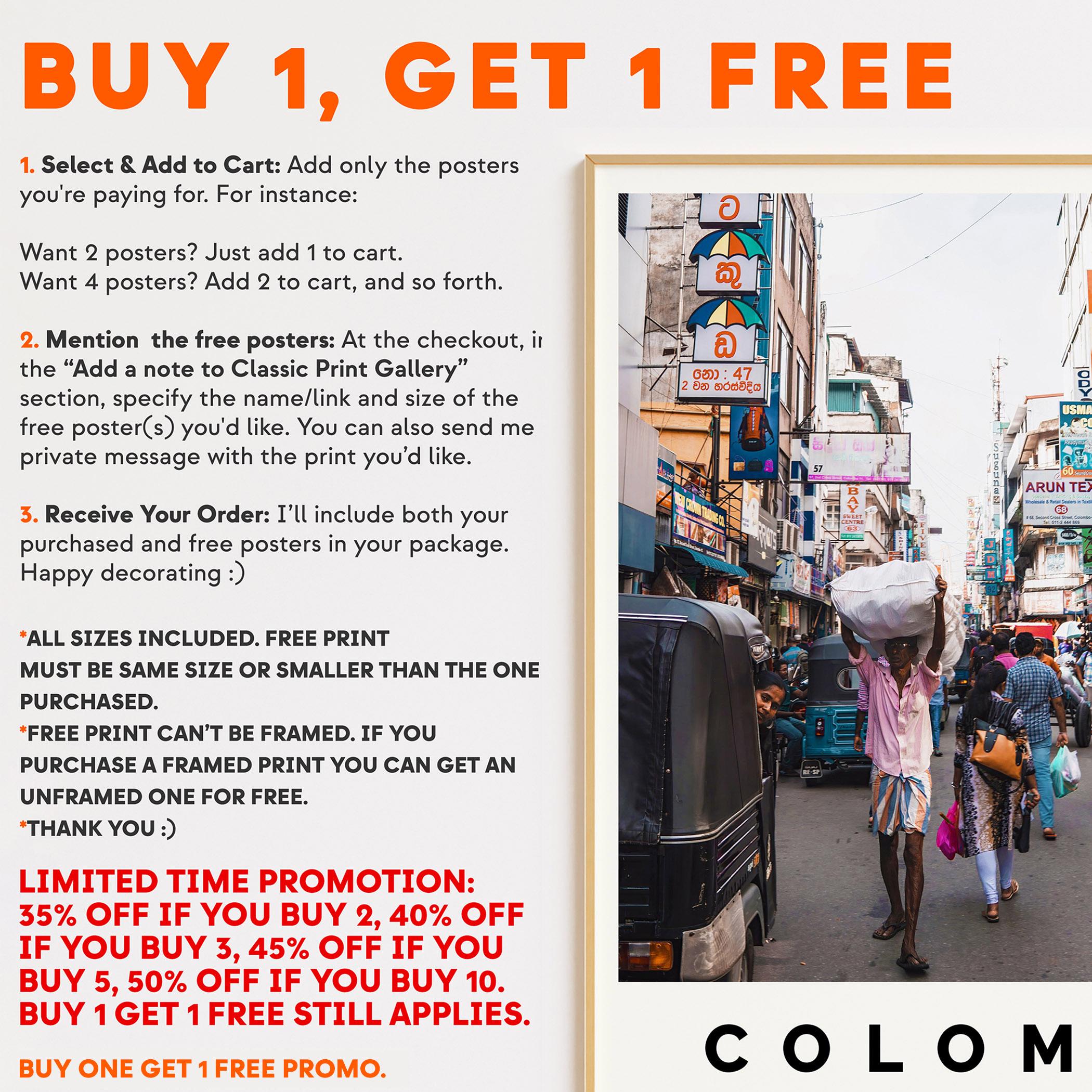 Colombo Poster Colorful Print, Colombo Wall Art, Colombo Photo Decor ...