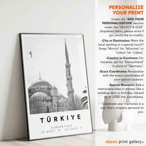 Turkey Poster,turkey Print,turkey Decor, Wall Art,turkey, Anniversary ...