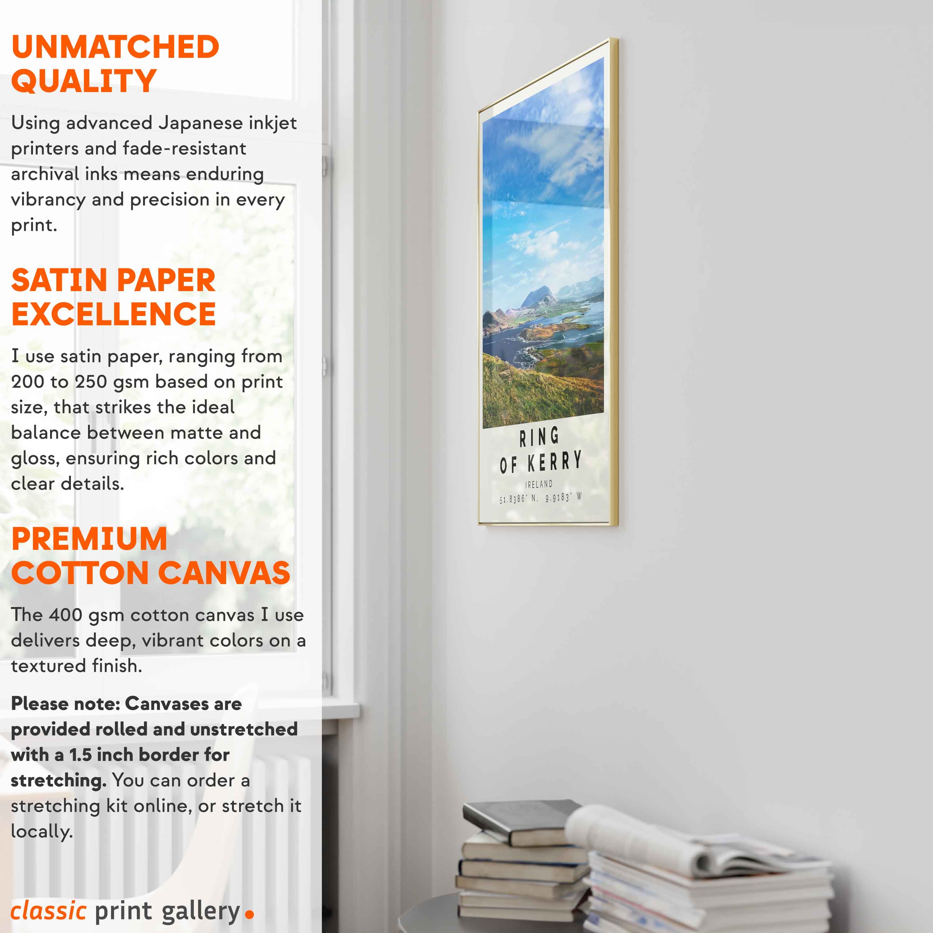 Ring of Kerry Poster Colorful Print, Ring of Kerry Wall Art, Ring of ...