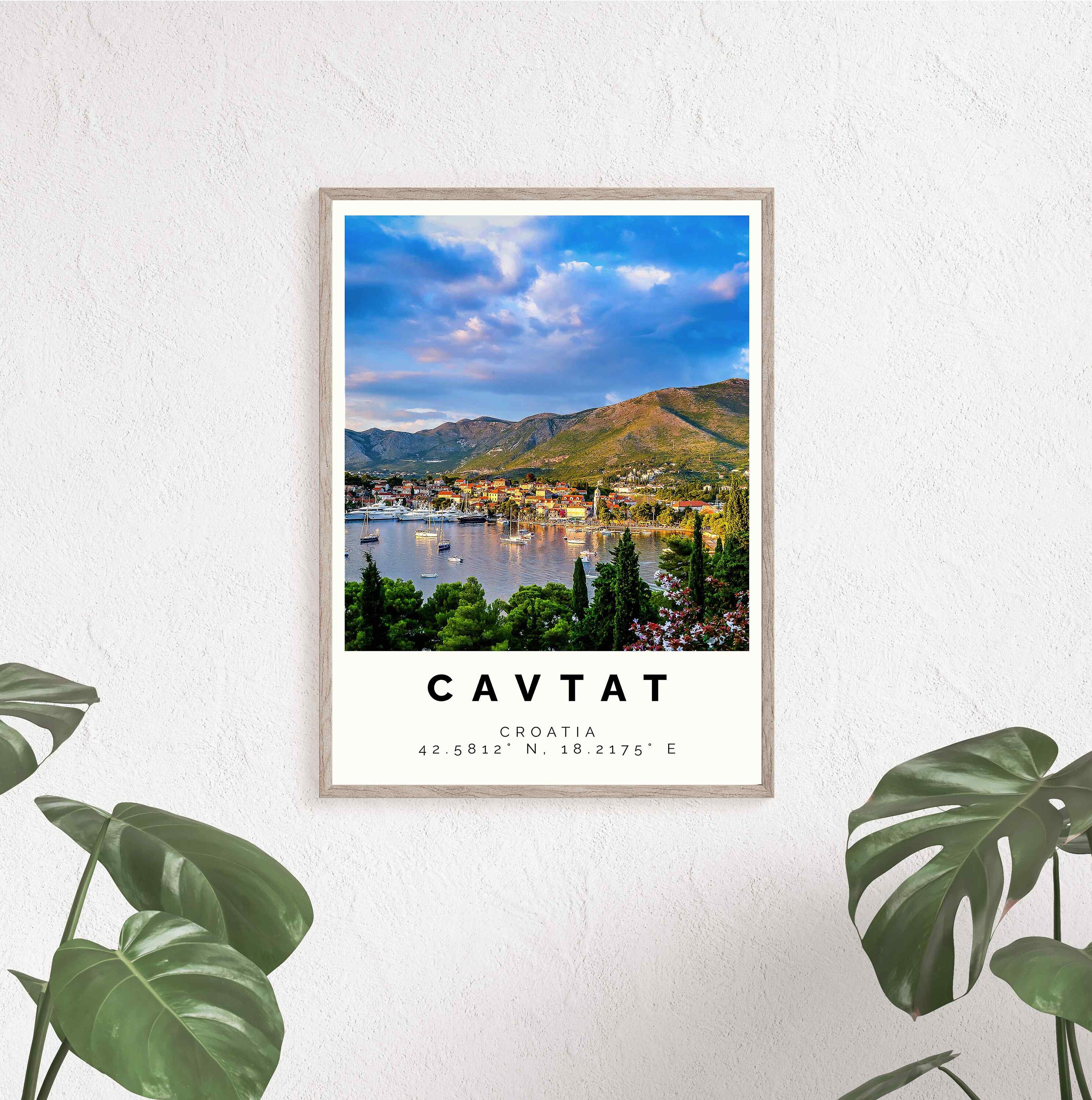 Cavtat Poster Colorful Print Cavtat Wall Art Cavtat Photo - Etsy