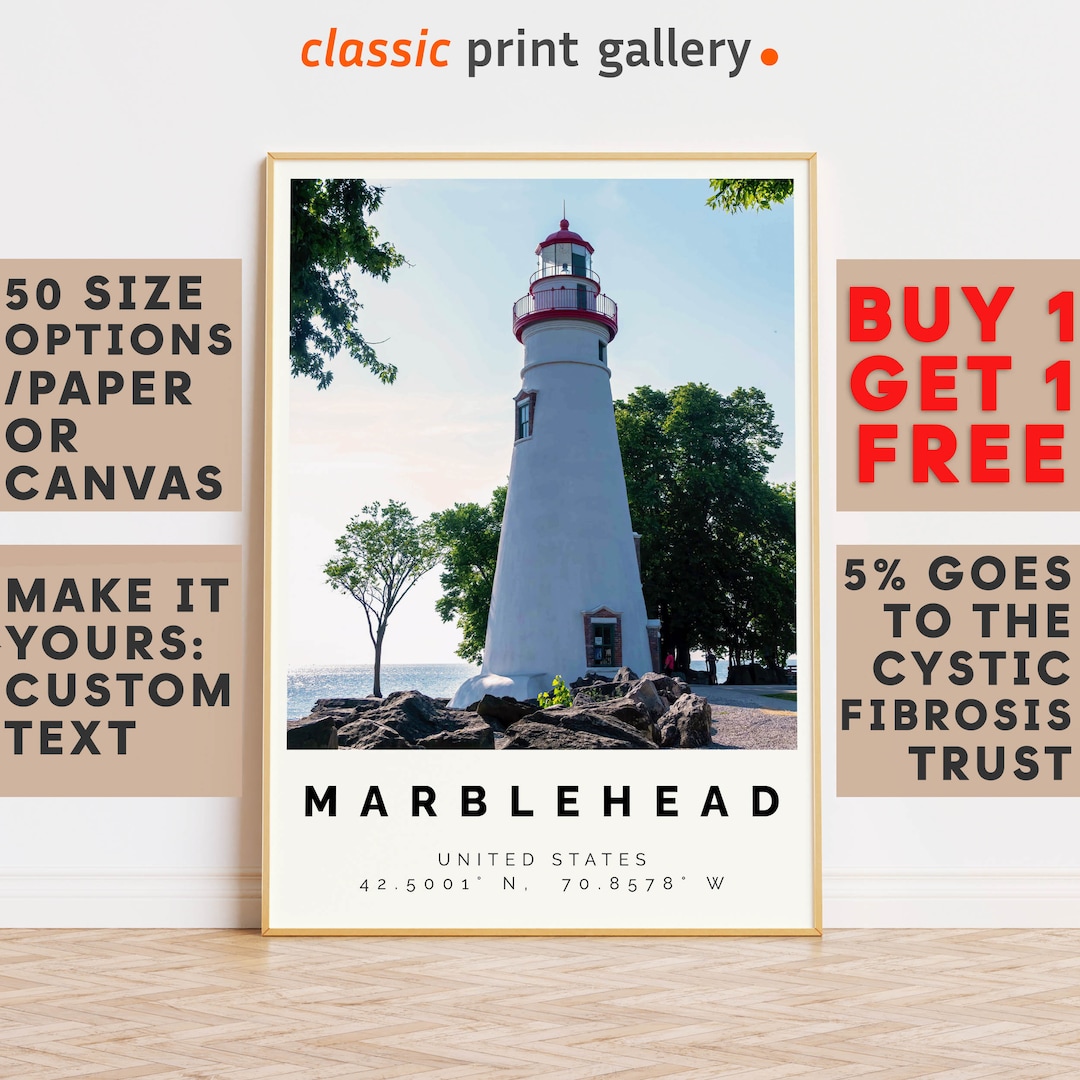 Marblehead Poster Colorful Print, Marblehead Wall Art, Marblehead Photo ...