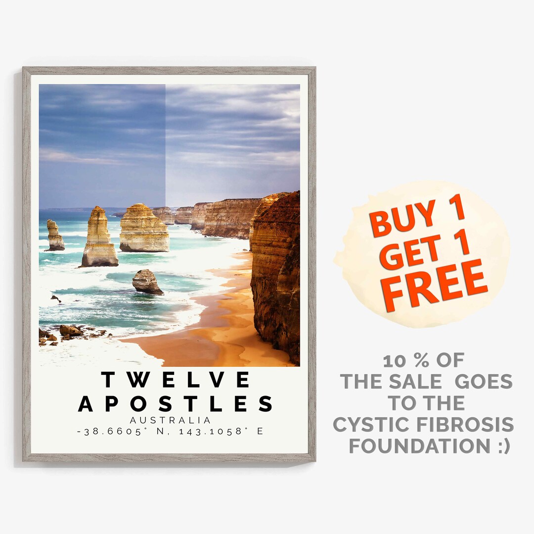 Twelve Apostles Poster Colorful Print Twelve Apostles Wall - Etsy