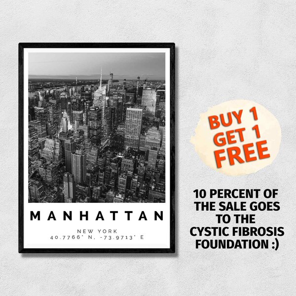 Manhattan Poster - Etsy