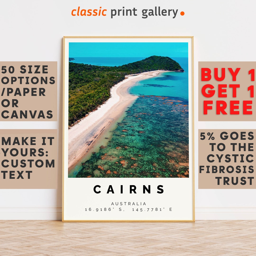 Cairns Poster Colorful Print, Cairns Wall Art, Cairns Photo Decor ...