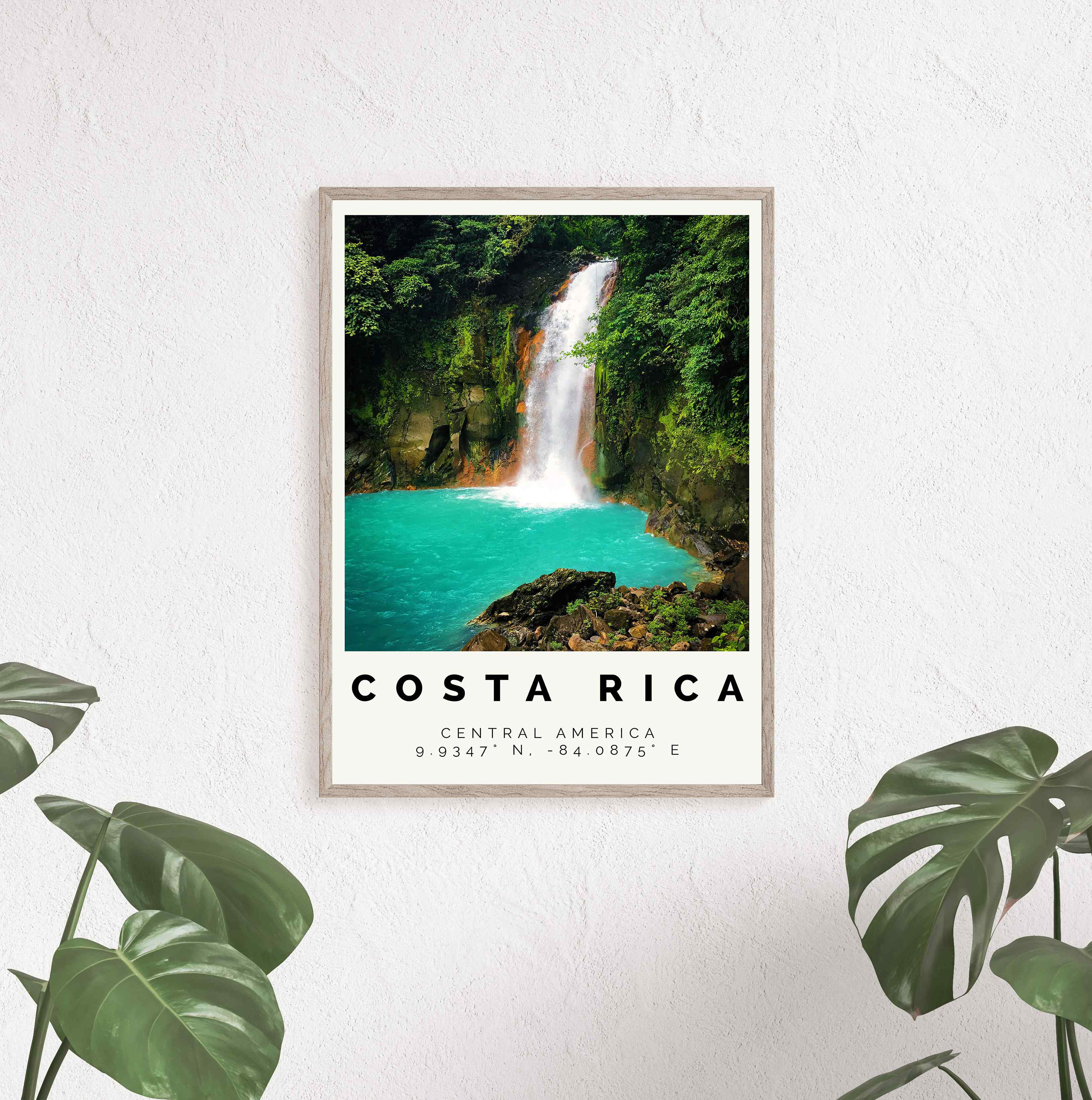 Costa Rica Poster Colorful Print Costa Rica Wall Art Costa - Etsy