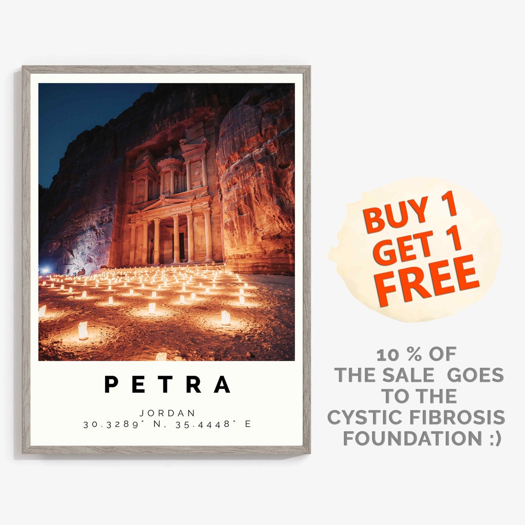 Petra Poster Colorful Print Petra Wall Art Petra Photo - Etsy