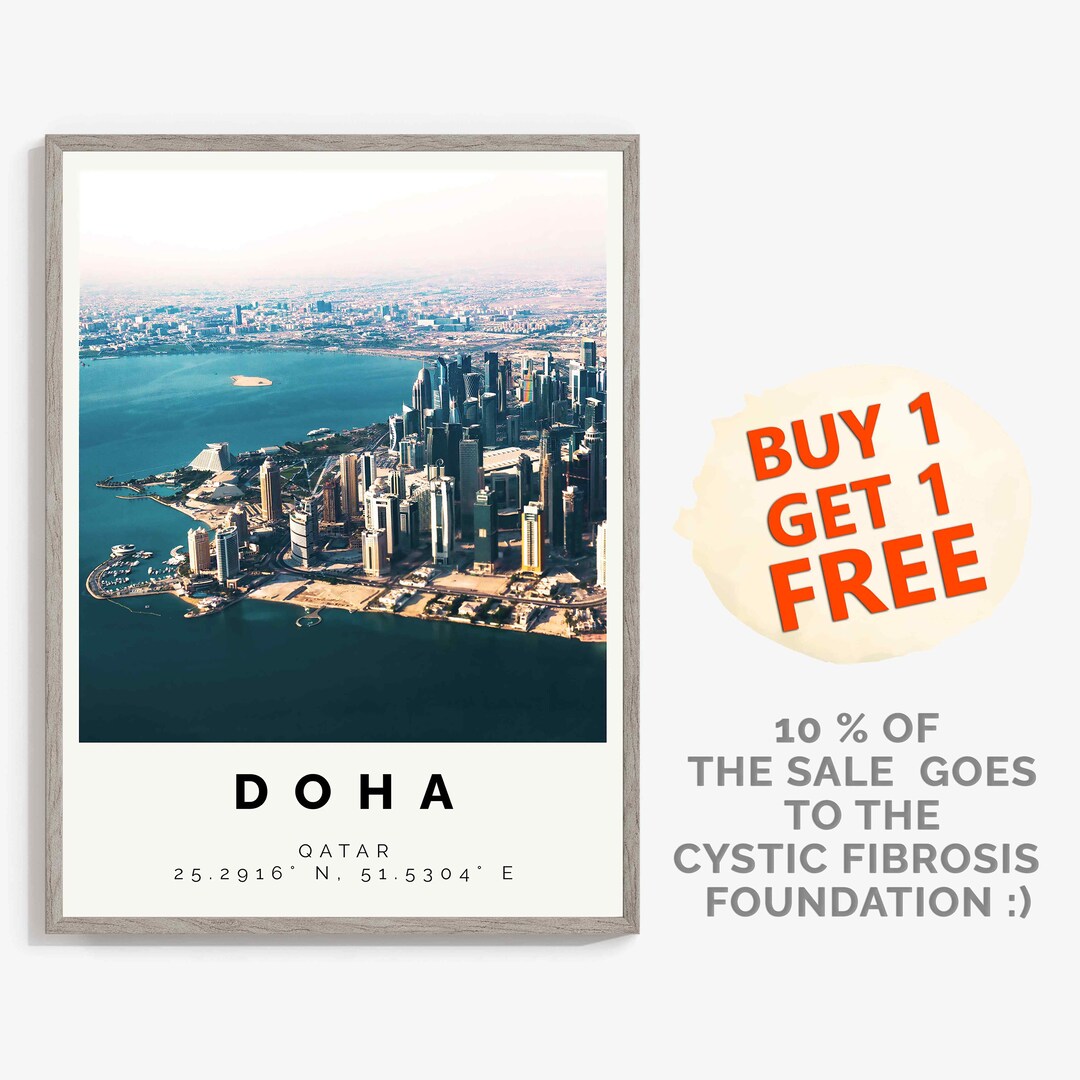 Doha Poster Colorful Print Doha Wall Art Doha Photo Decor - Etsy