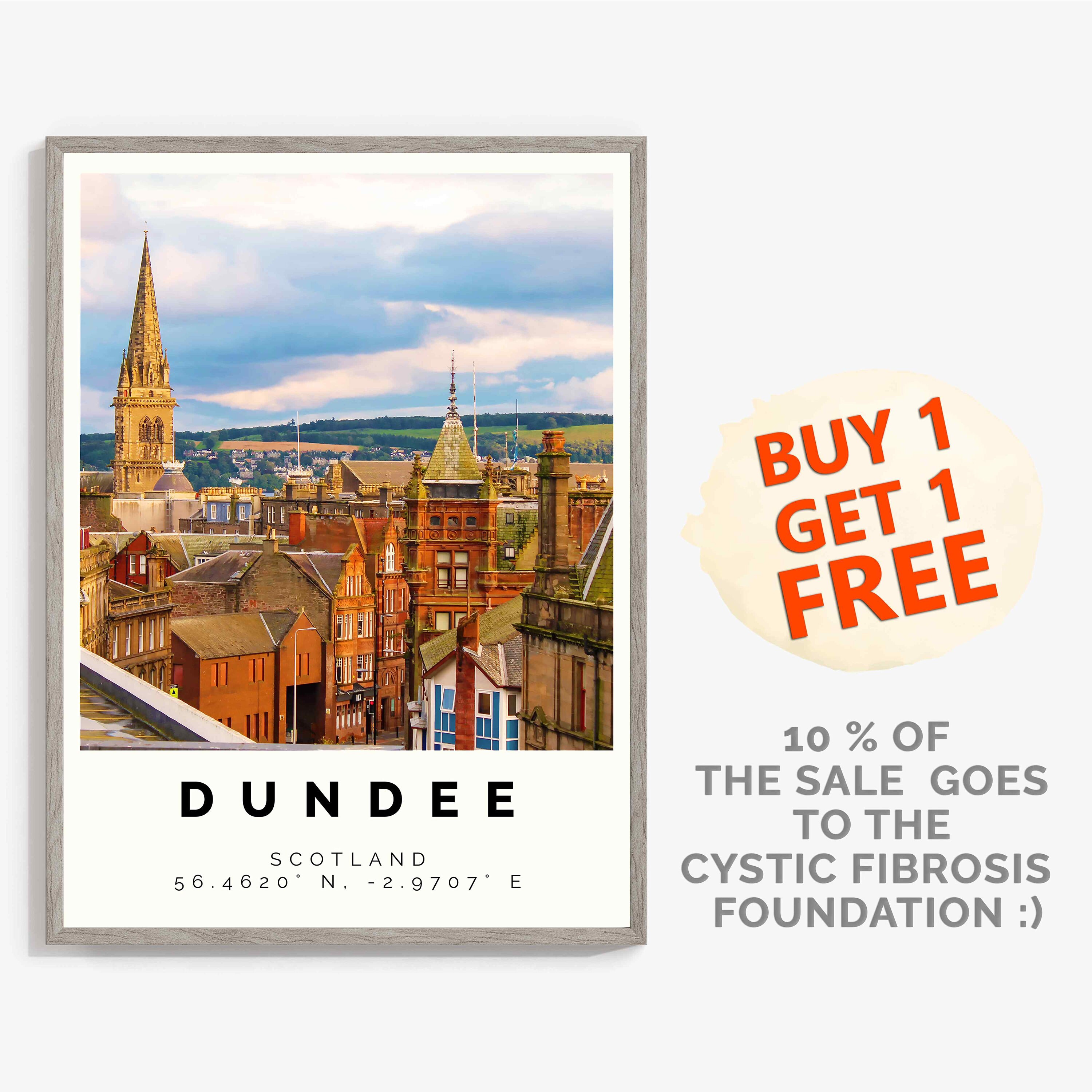 Dundee Poster Colorful Print Dundee Wall Art Dundee Photo - Etsy