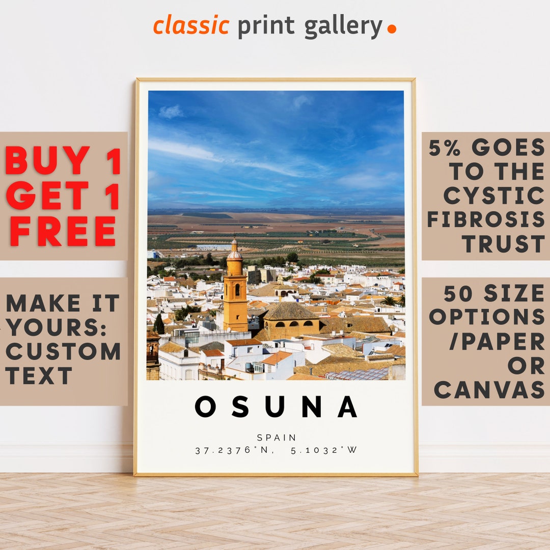 Osuna Print,osuna Wall Art,osuna Colorful Poster,personalized Birthday ...