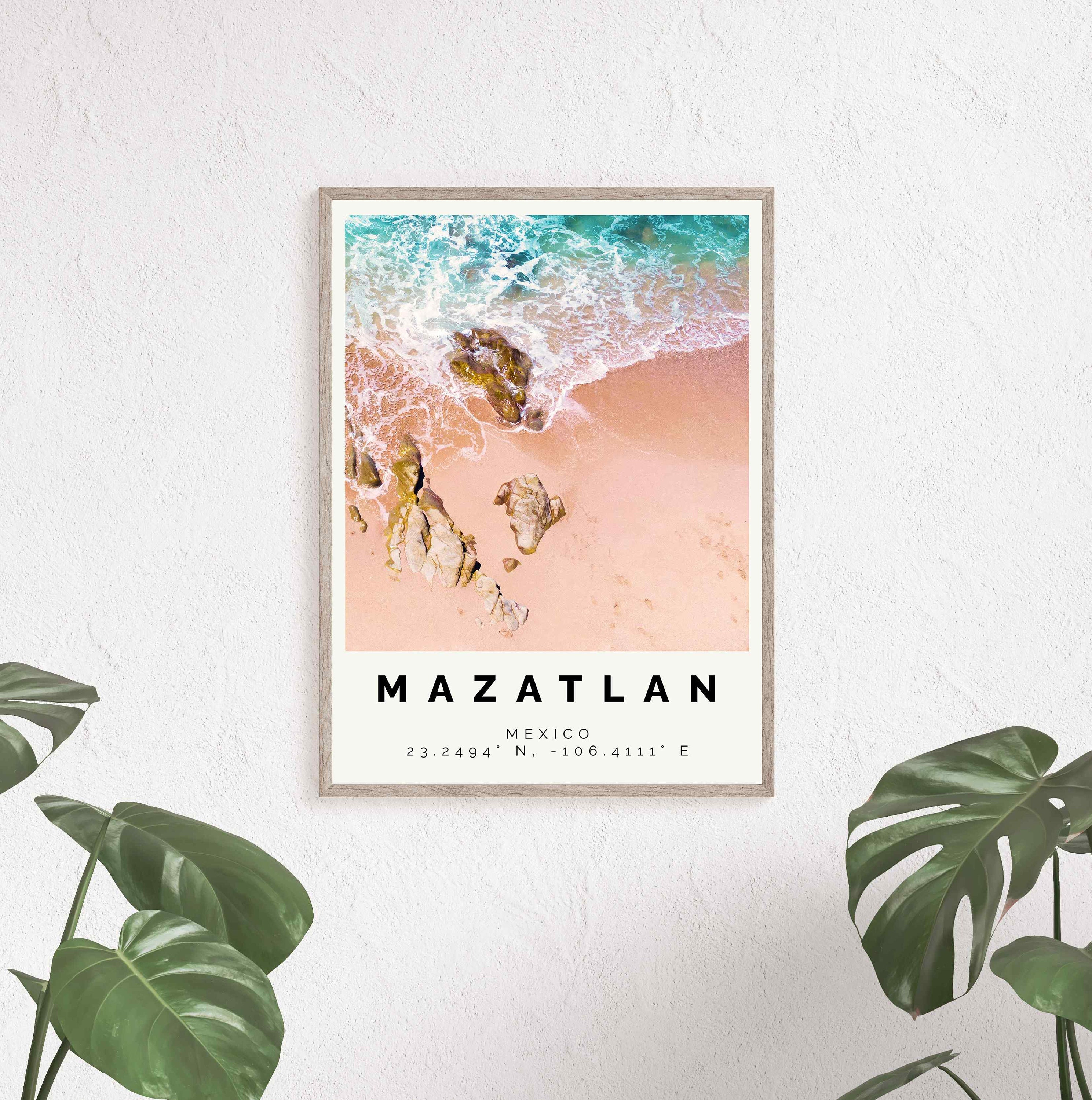 Mazatlan Poster Colorful Print Mazatlan Wall Art Mazatlan - Etsy