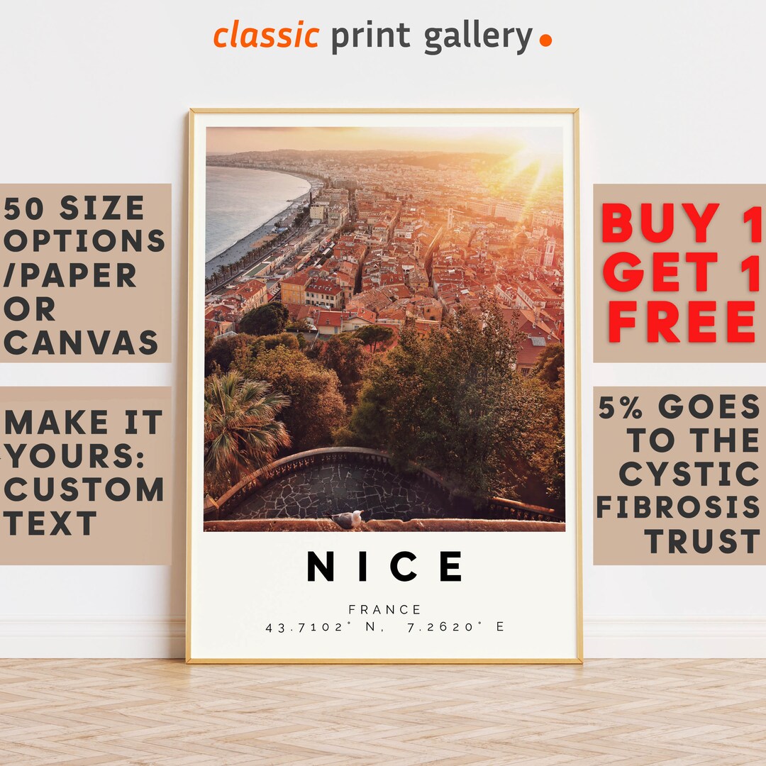 Nice Poster Colorful Print, Nice Wall Art, Nice Photo Decor, Nice Gift ...