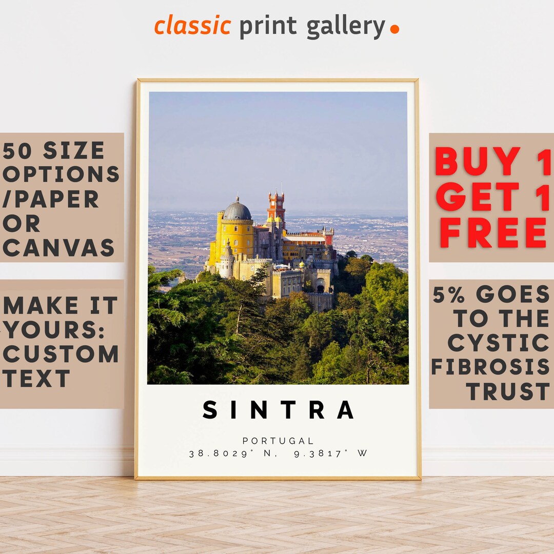 Sintra Poster Colorful Print, Sintra Wall Art, Sintra Photo Decor ...