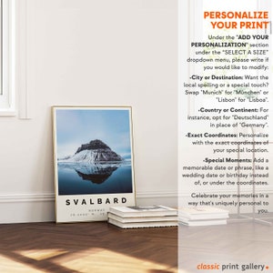 Svalbard Poster Colorful Print, Svalbard Wall Art, Svalbard Photo Decor ...