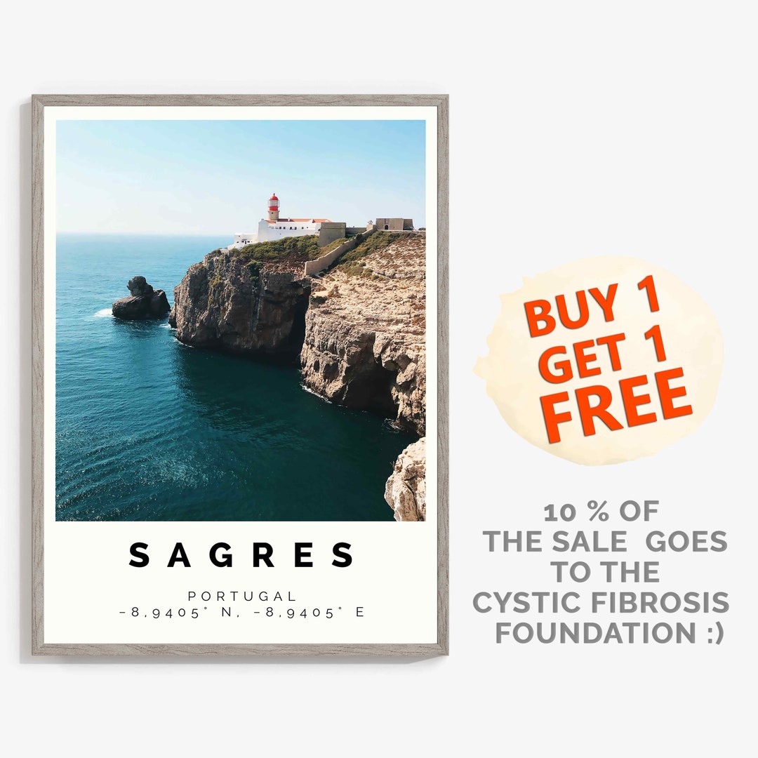 Sagres Poster Colorful Print Sagres Wall Art Sagres Photo - Etsy