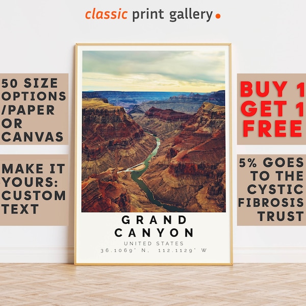 Grand Canyon Poster - Etsy