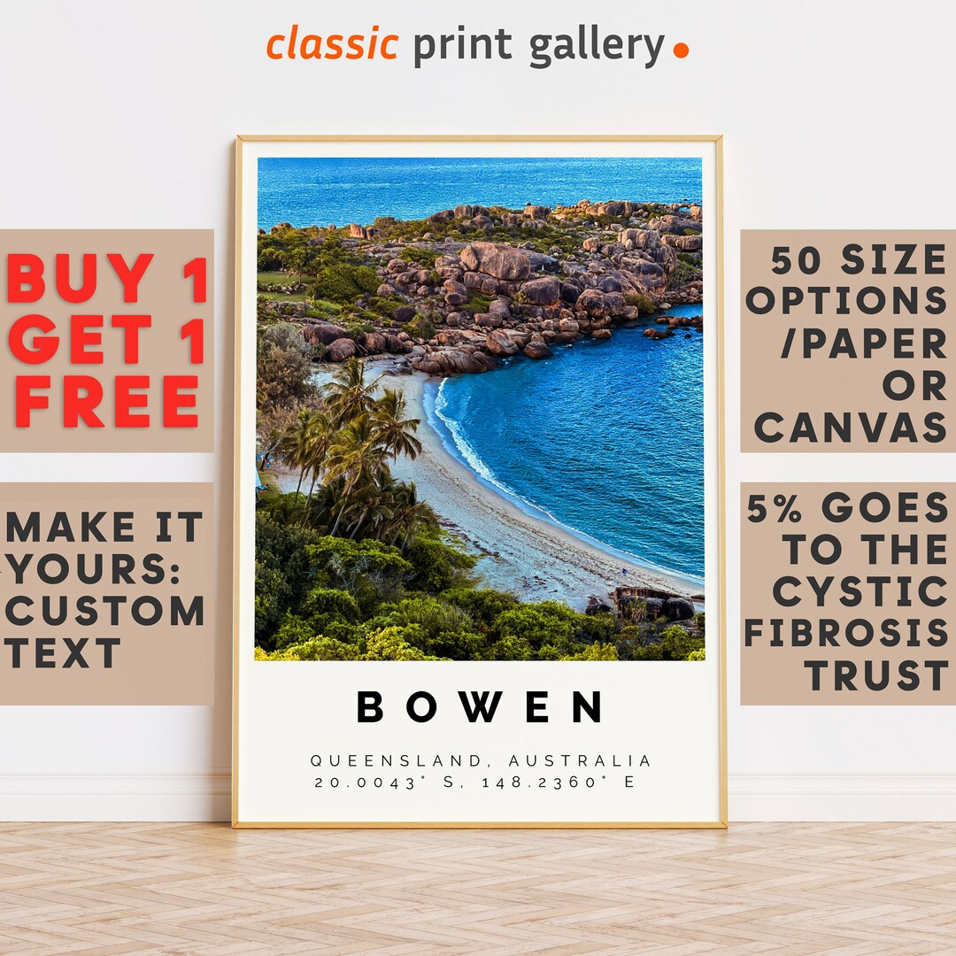 Bowen Print Colorful Poster|bowen Wall Art|bowen Travel Poster Gift ...