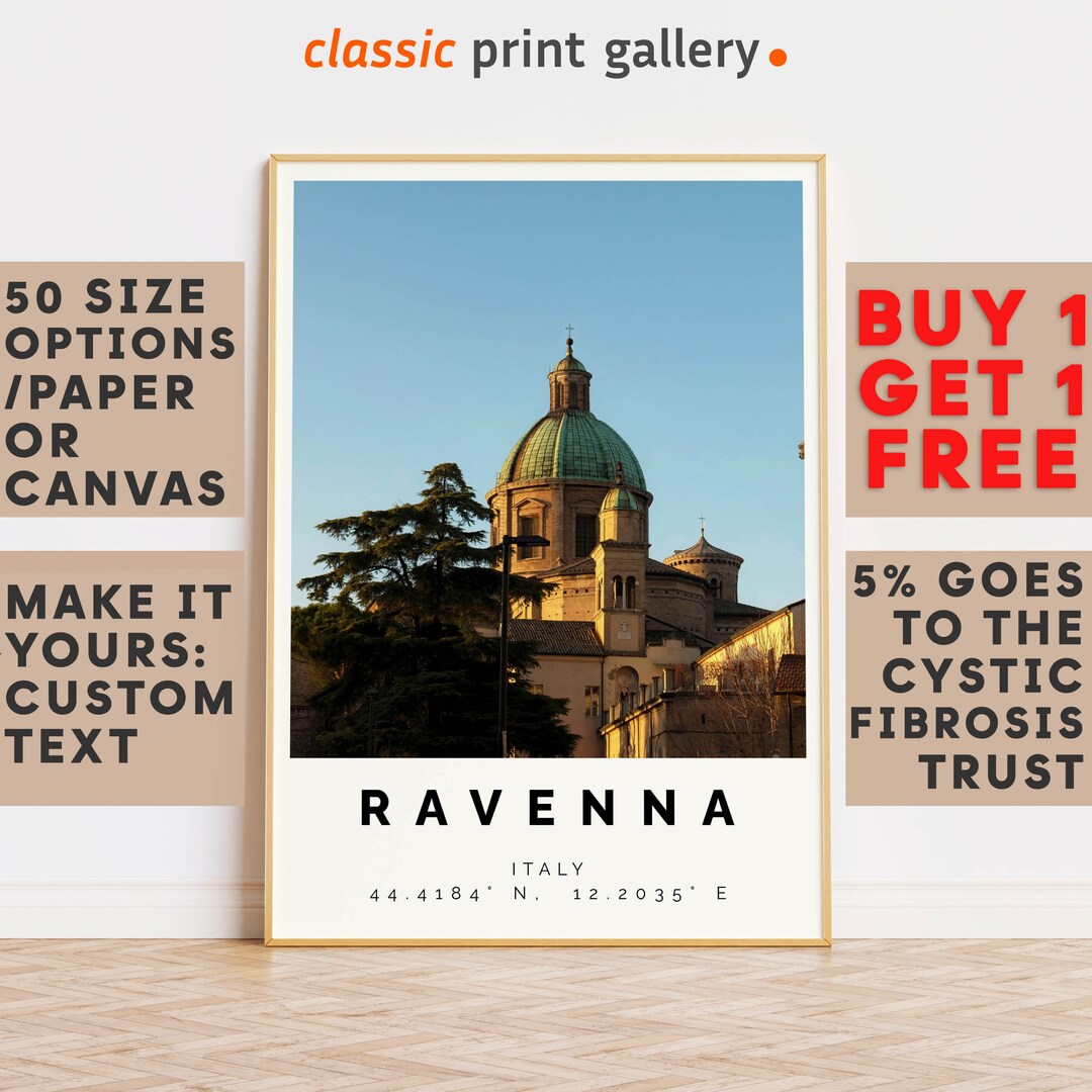 Ravenna Poster Colorful Print, Ravenna Wall Art, Ravenna Photo Decor ...