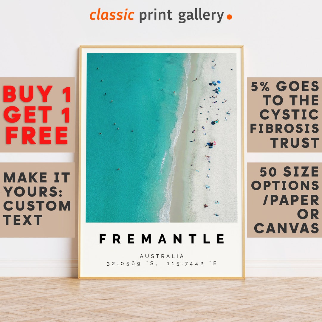 Fremantle Print,fremantle Wall Art,fremantle Colorful Poster ...