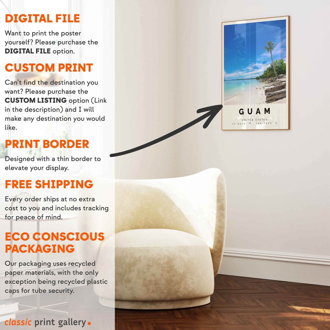 Guam Poster Colorful Print, Guam Wall Art, Guam Photo Decor, Guam Gift ...