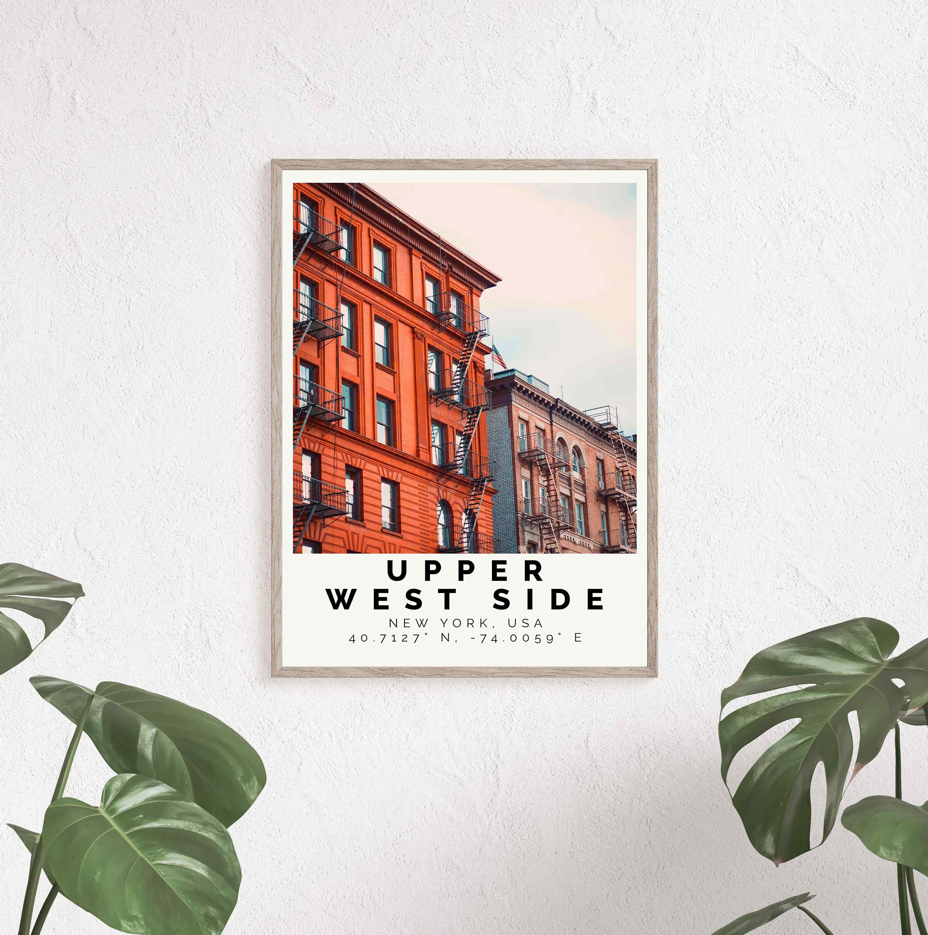 Upper West Side Poster Colorful Print Upper West Side Wall - Etsy
